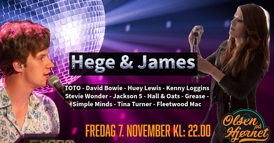 Hege og James // Olsen på Hjørnet - Konsert in Drammen, Drammen - Drammen